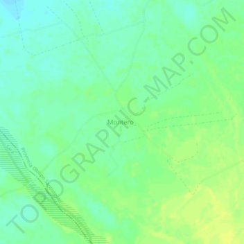 Mapa topográfico Montero_, altitud, relieve